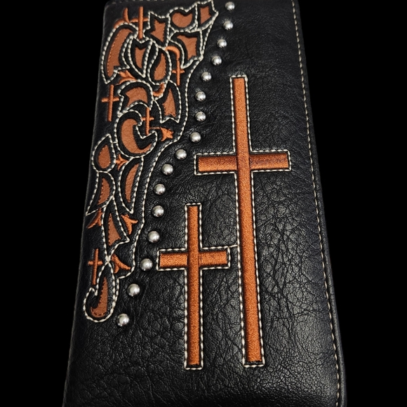 Sroushaa | Accessories | Western Cowboy Wallet Genuine Leather Bifold ...
